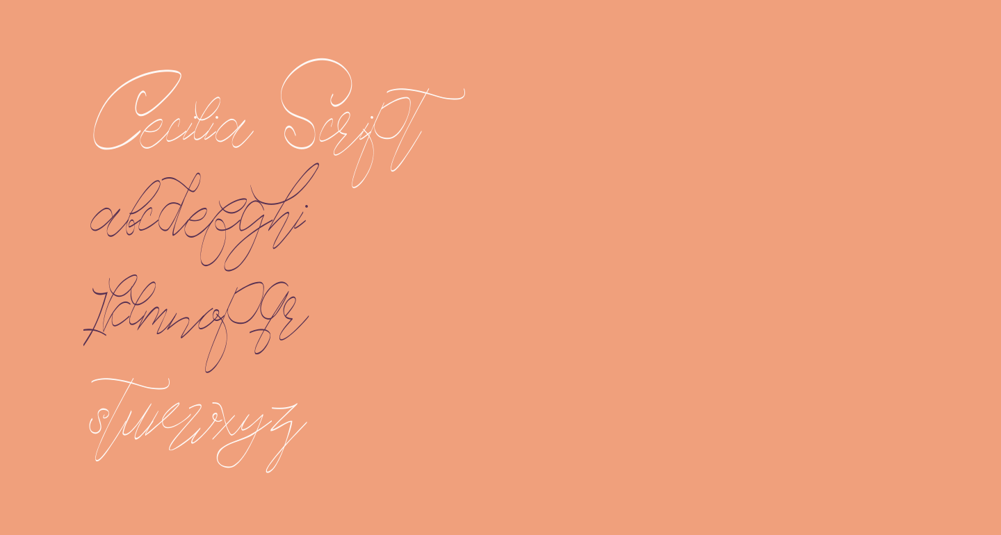 Cecilia Script free Font - What Font Is