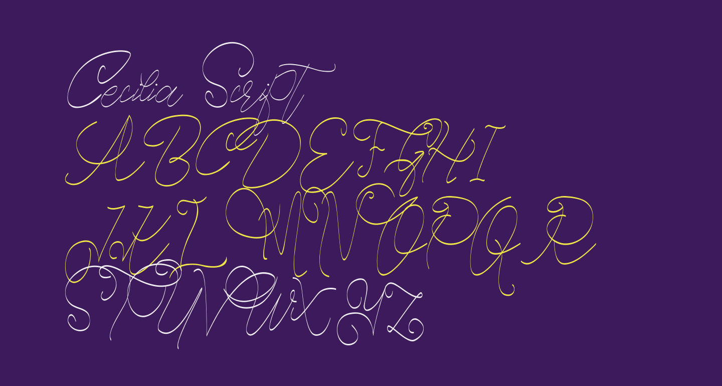 Cecilia Script free Font - What Font Is