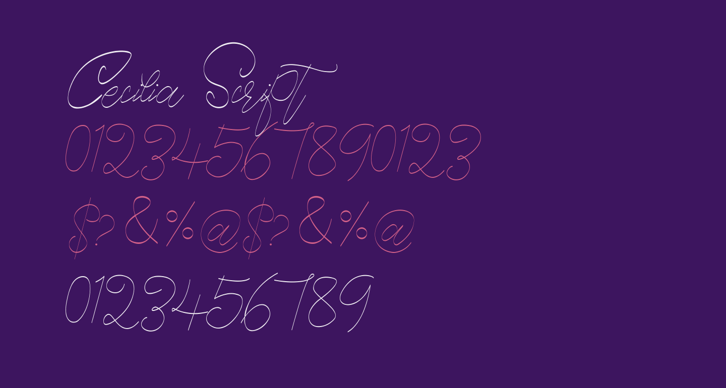 Cecilia Script free Font - What Font Is