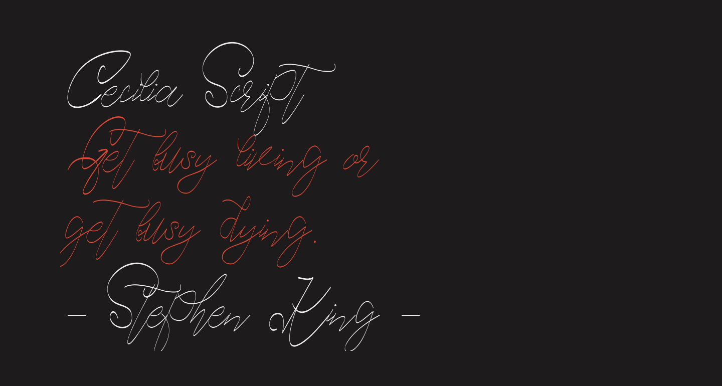 Cecilia Script free Font - What Font Is