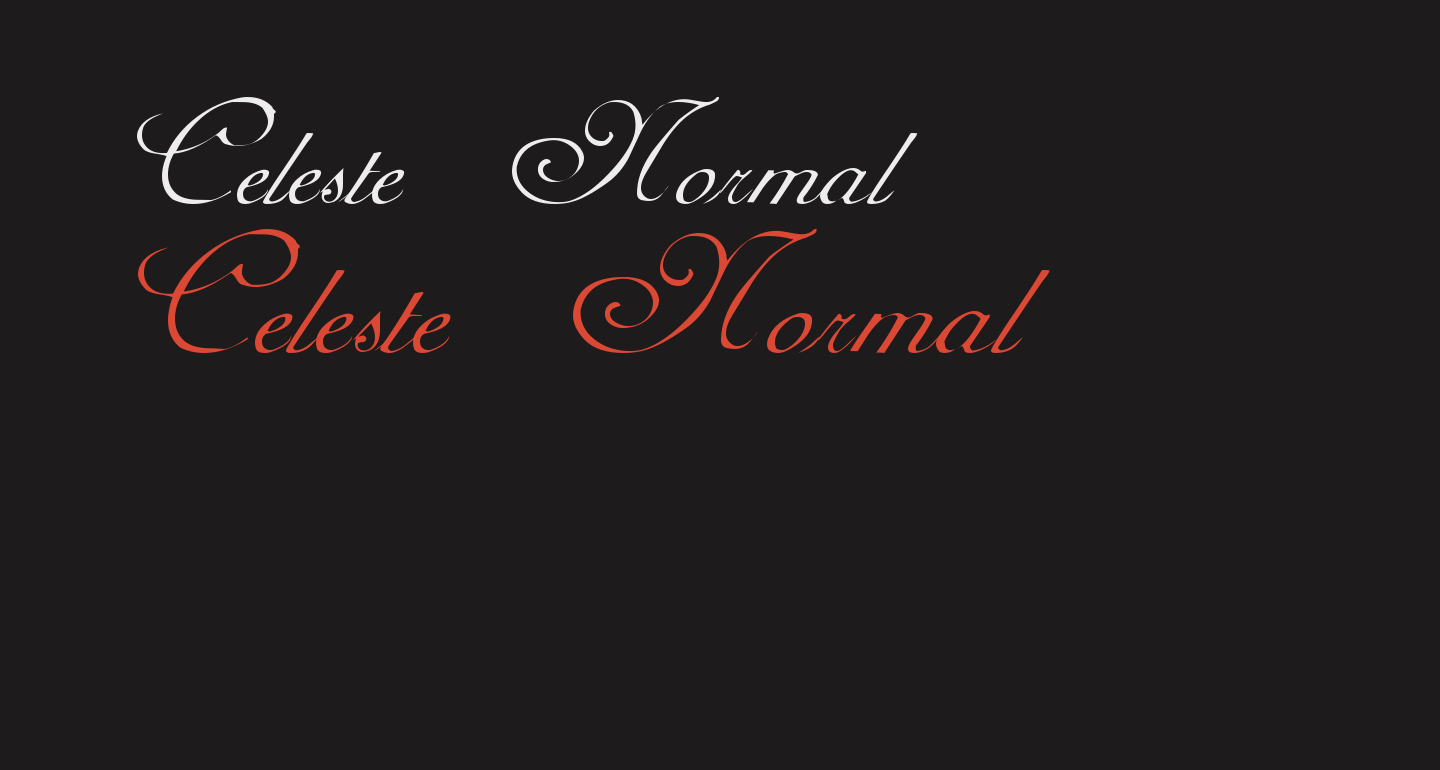Celeste Normal free Font - What Font Is