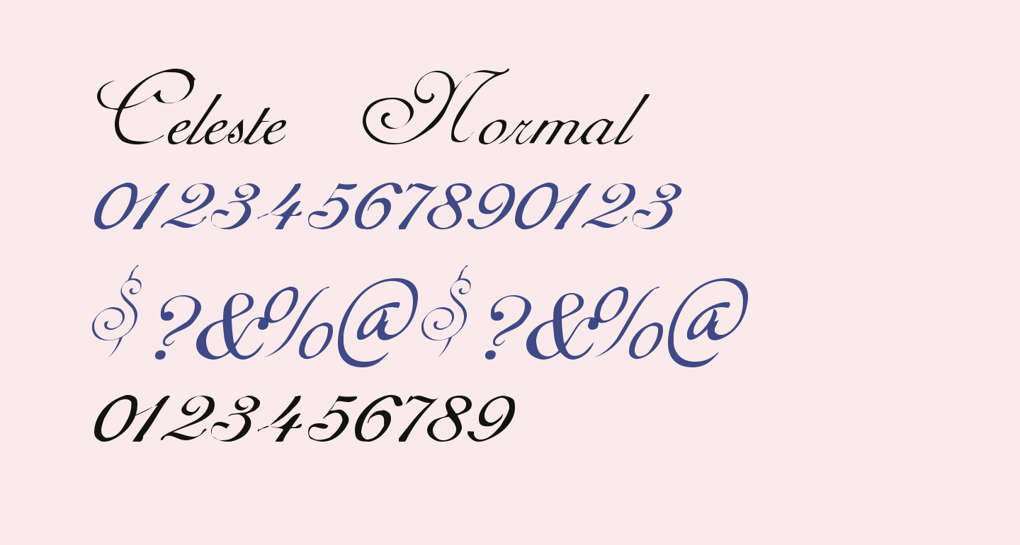 Celeste Normal free Font - What Font Is