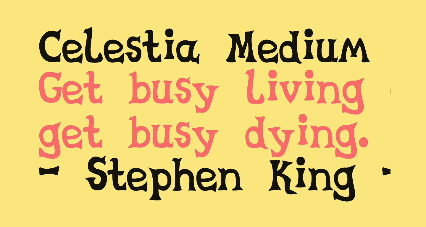 Celestia Medium Redux free Font - What Font Is