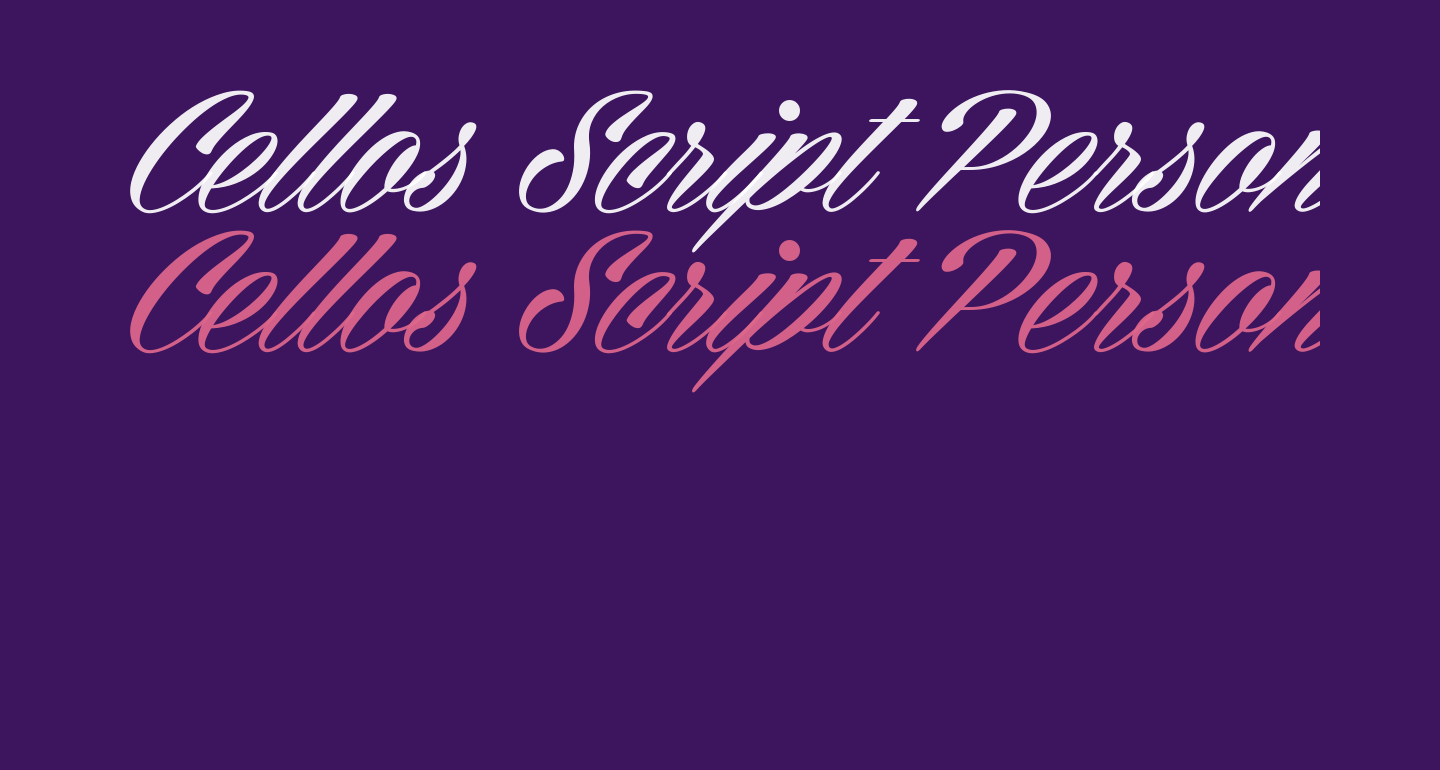 Cellos Script Personal Use Only free Font - What Font Is