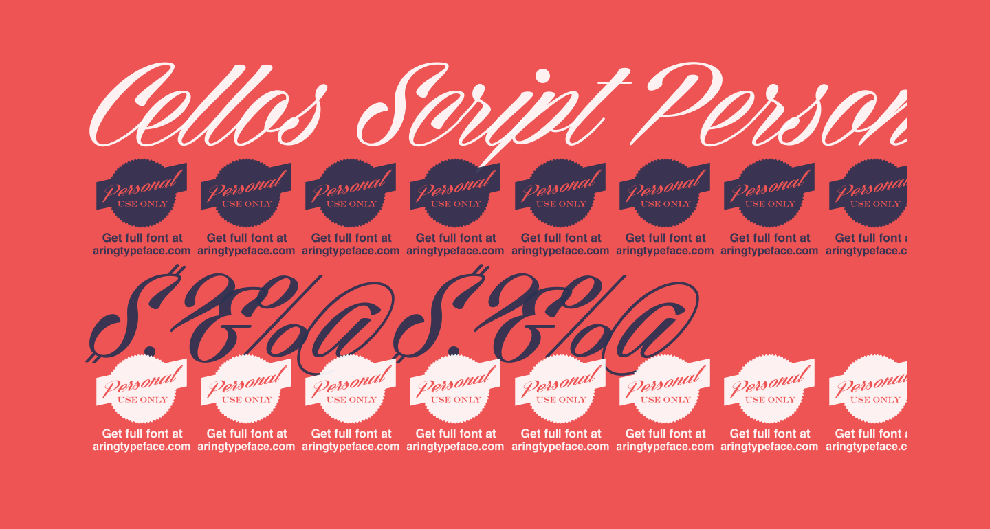 Cellos Script Personal Use Only free Font - What Font Is