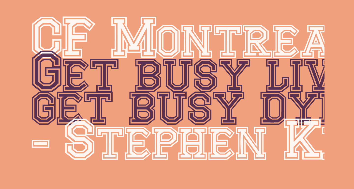CF Montreal High School Regular free Font - What Font Is