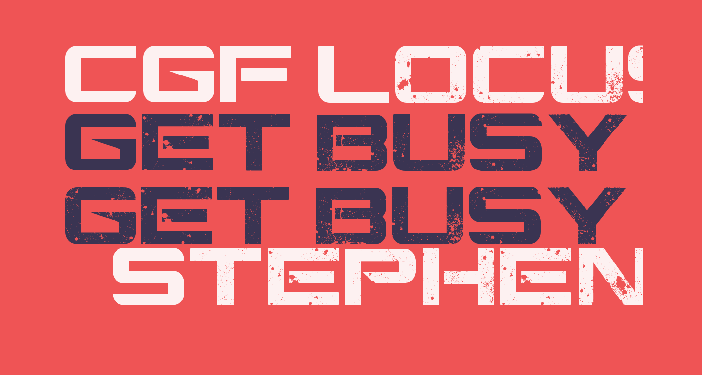 CGF Locust Resistance free Font - What Font Is