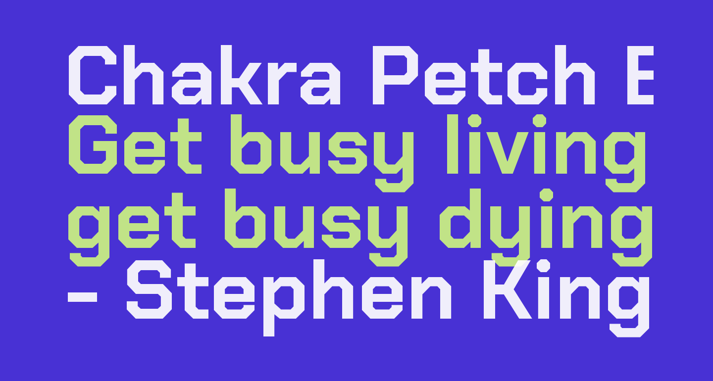 Chakra Petch Bold free Font - What Font Is