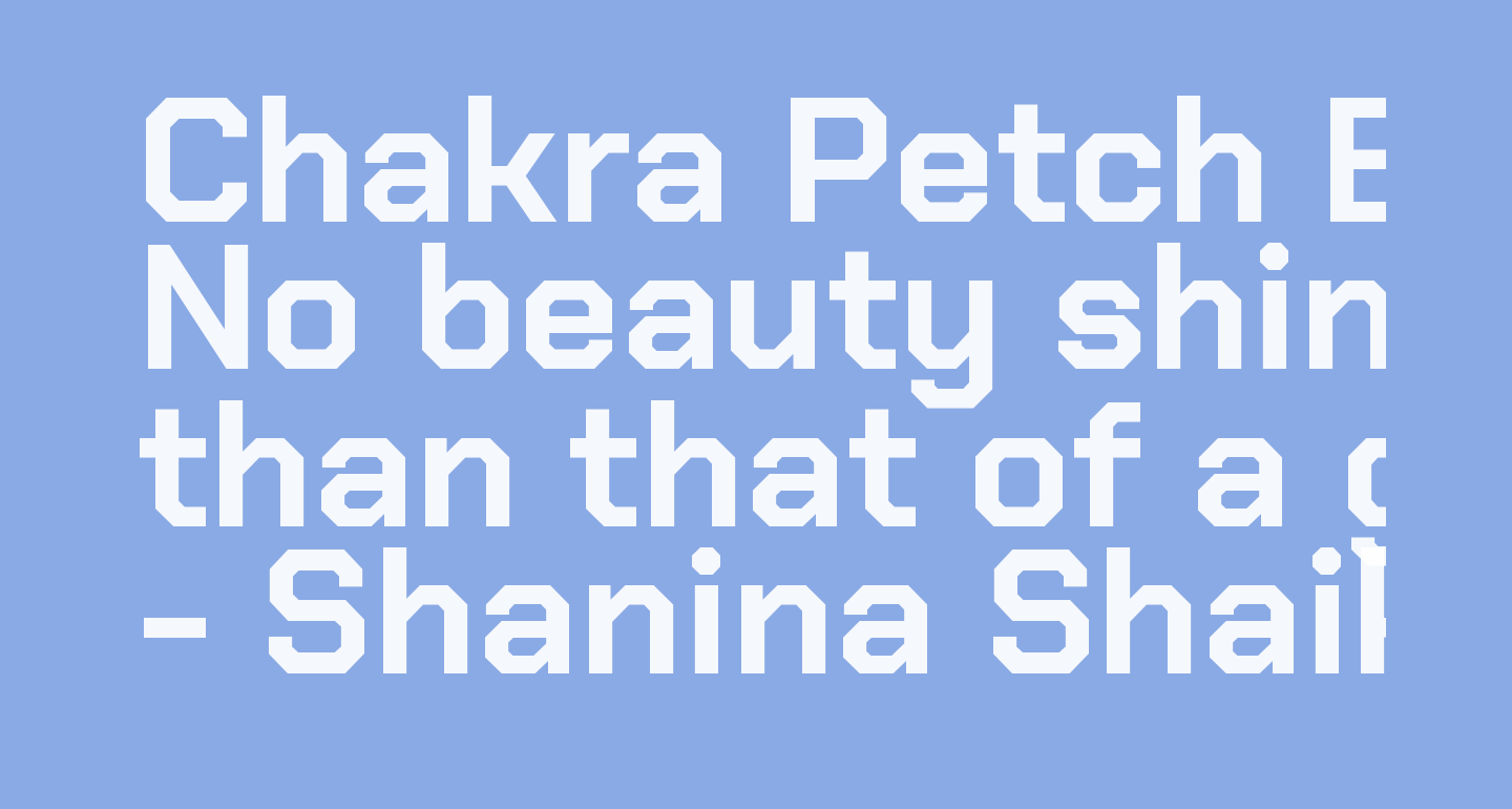 Chakra Petch Bold free Font - What Font Is