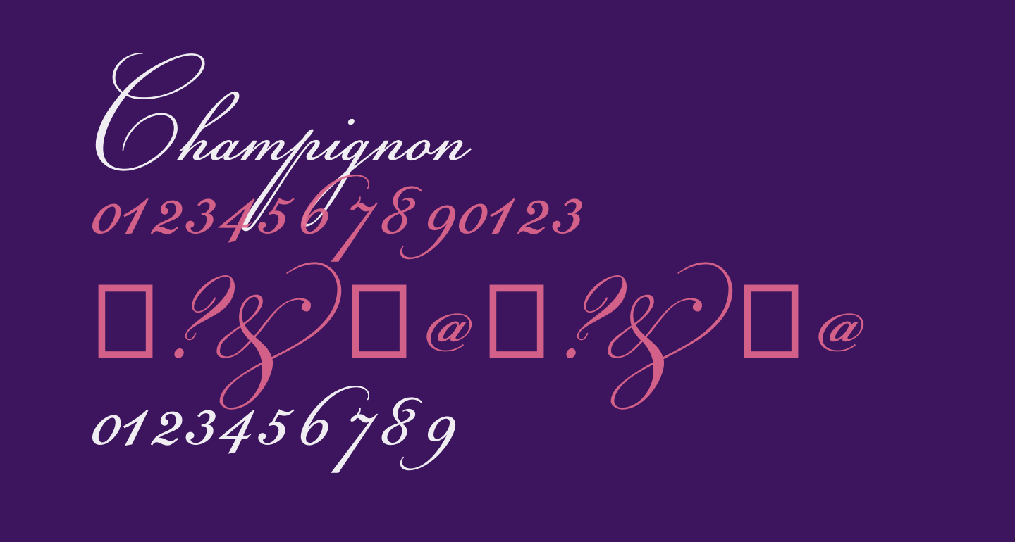 Champignon free Font - What Font Is