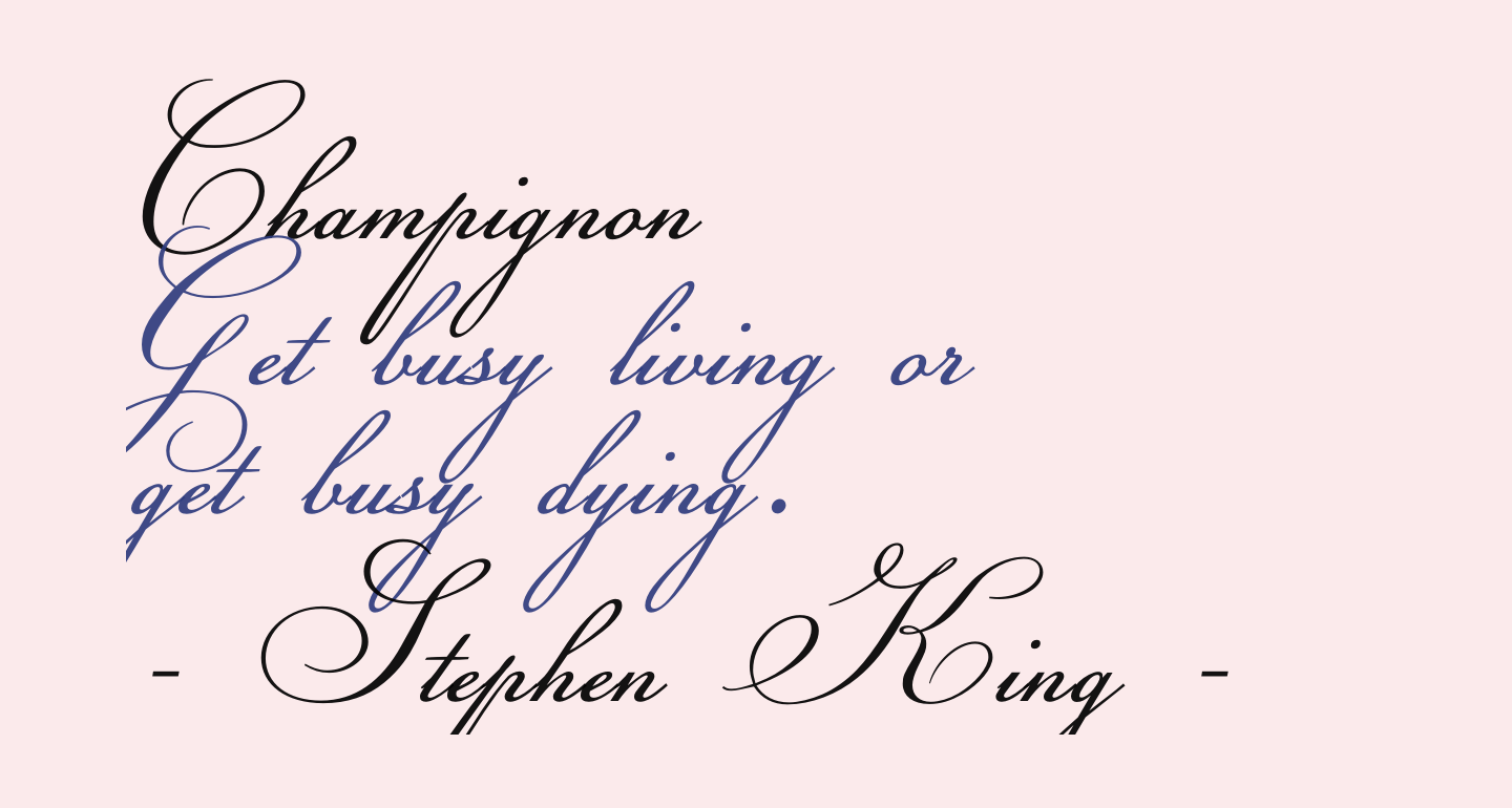 Champignon free Font - What Font Is