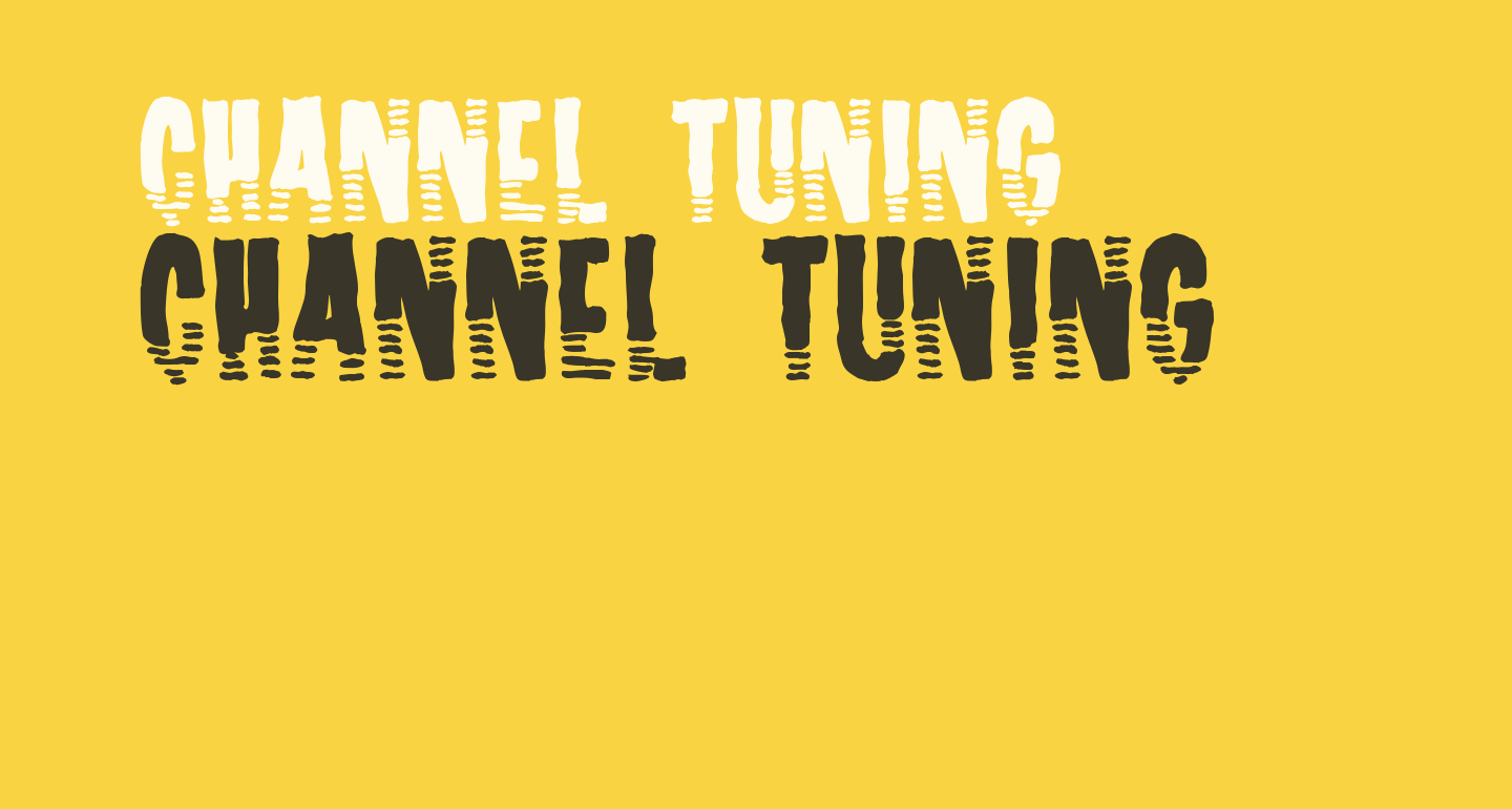 Channel Tuning free Font - What Font Is