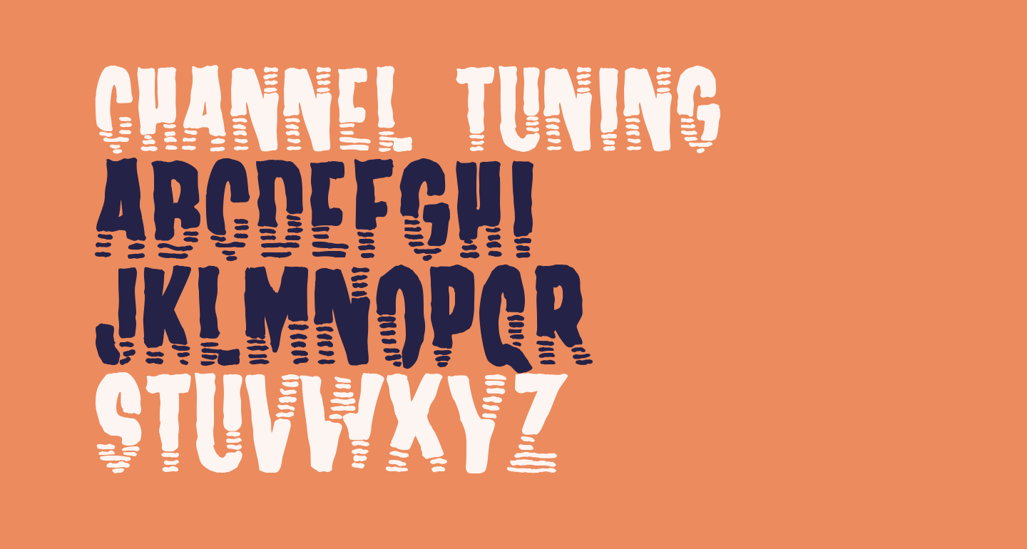 Channel Tuning free Font - What Font Is