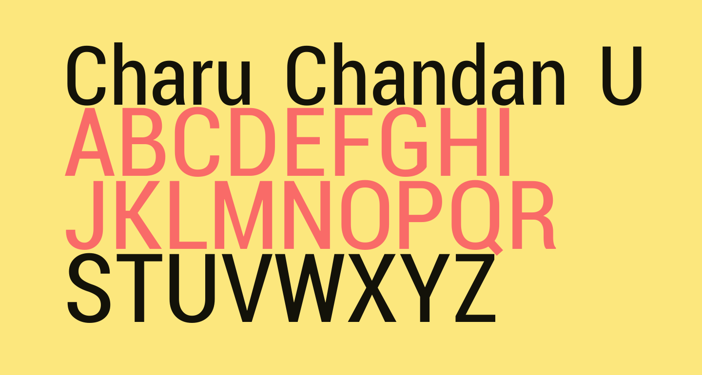 Charu Chandan Unicode free Font - What Font Is