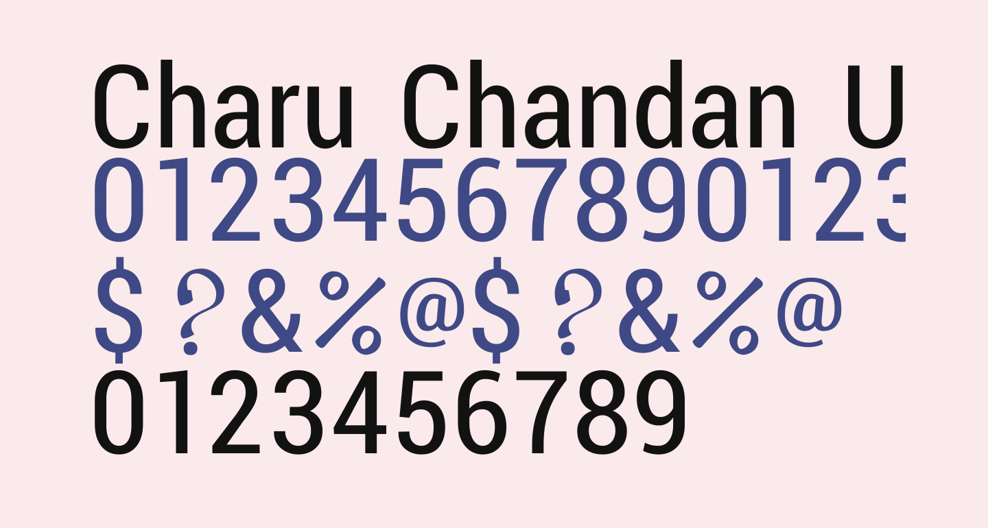 Charu Chandan Unicode free Font - What Font Is