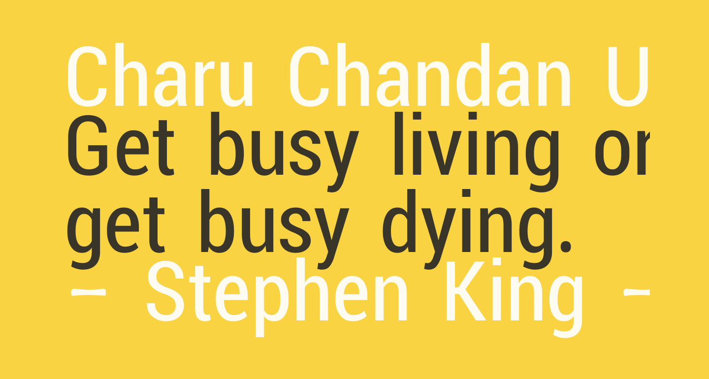 Charu Chandan Unicode free Font - What Font Is