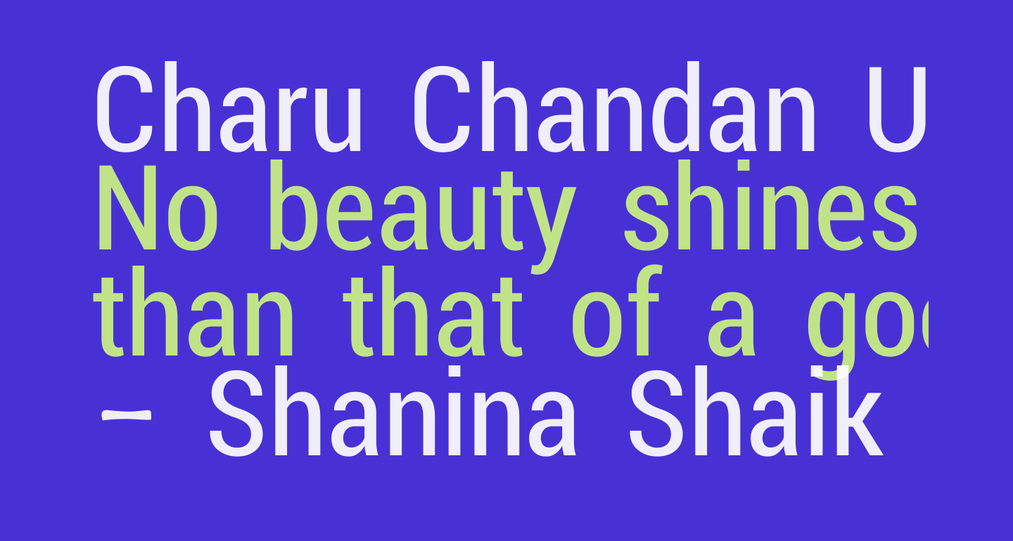 Charu Chandan Unicode free Font - What Font Is