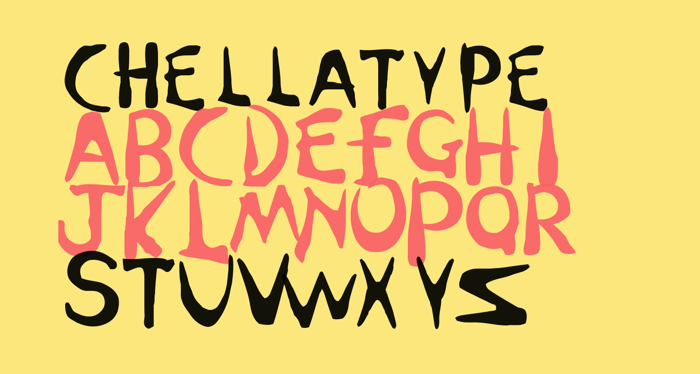 ChellaType free Font - What Font Is