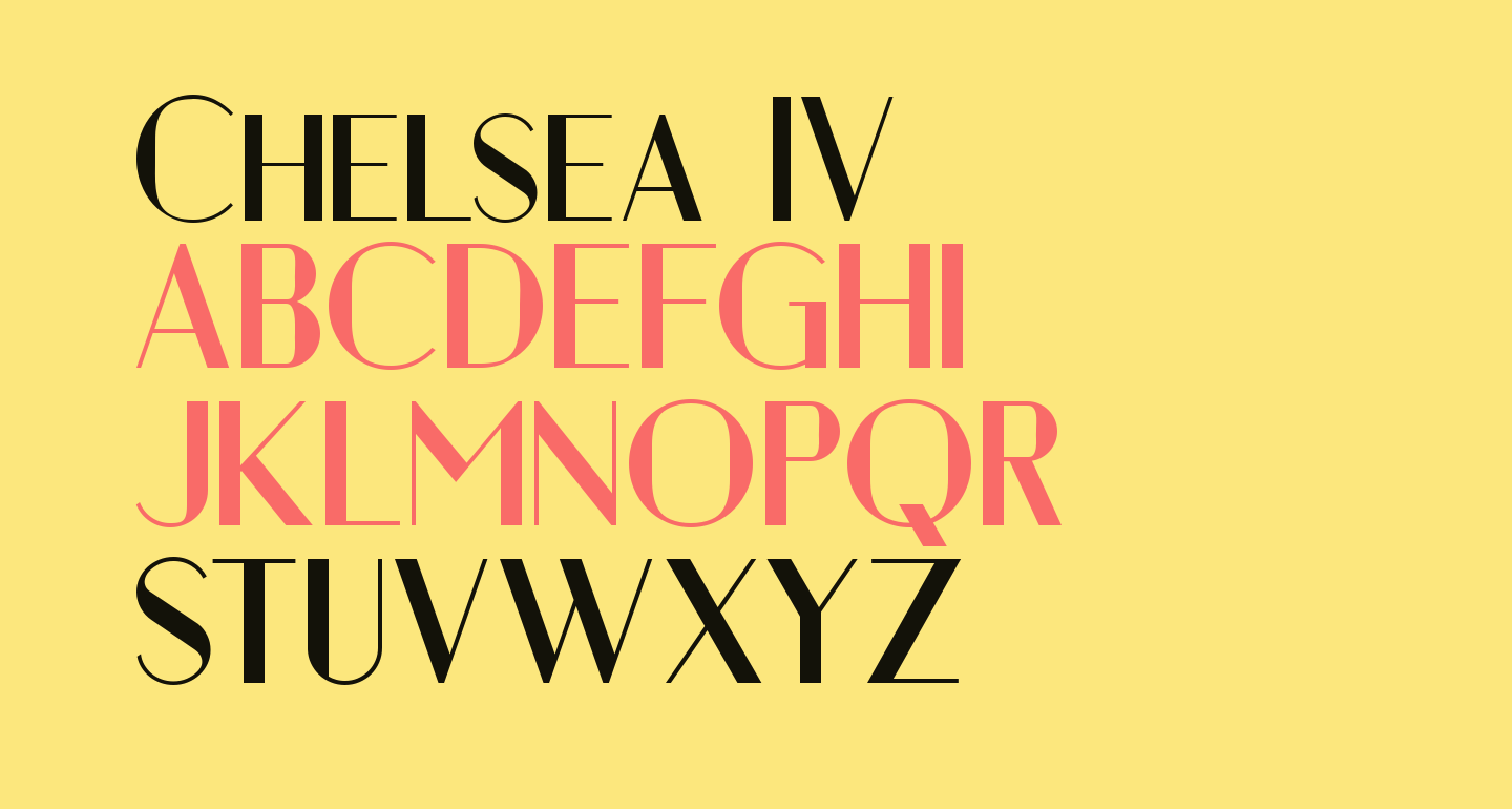 Chelsea IV free Font - What Font Is