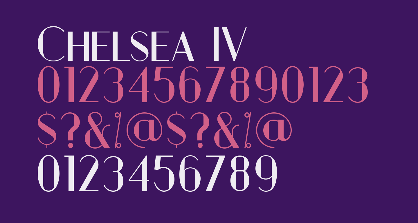 Chelsea IV free Font - What Font Is