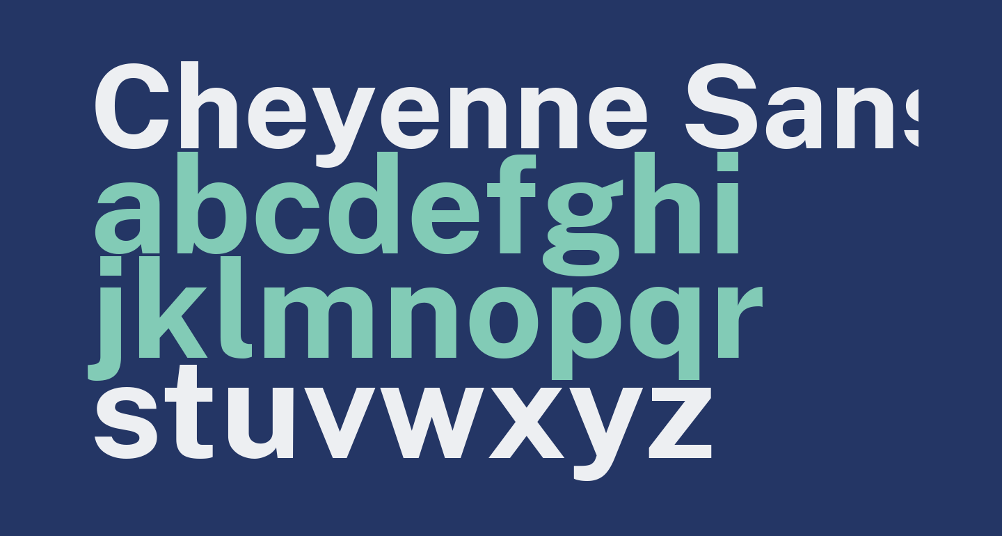 Cheyenne Sans Bold free Font - What Font Is