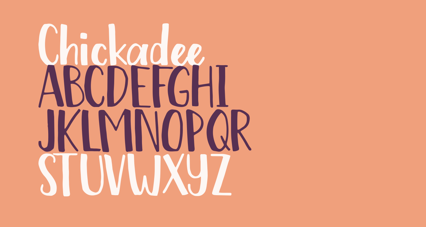 Chickadee free Font - What Font Is