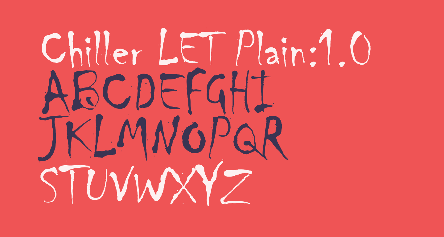 Chiller Font