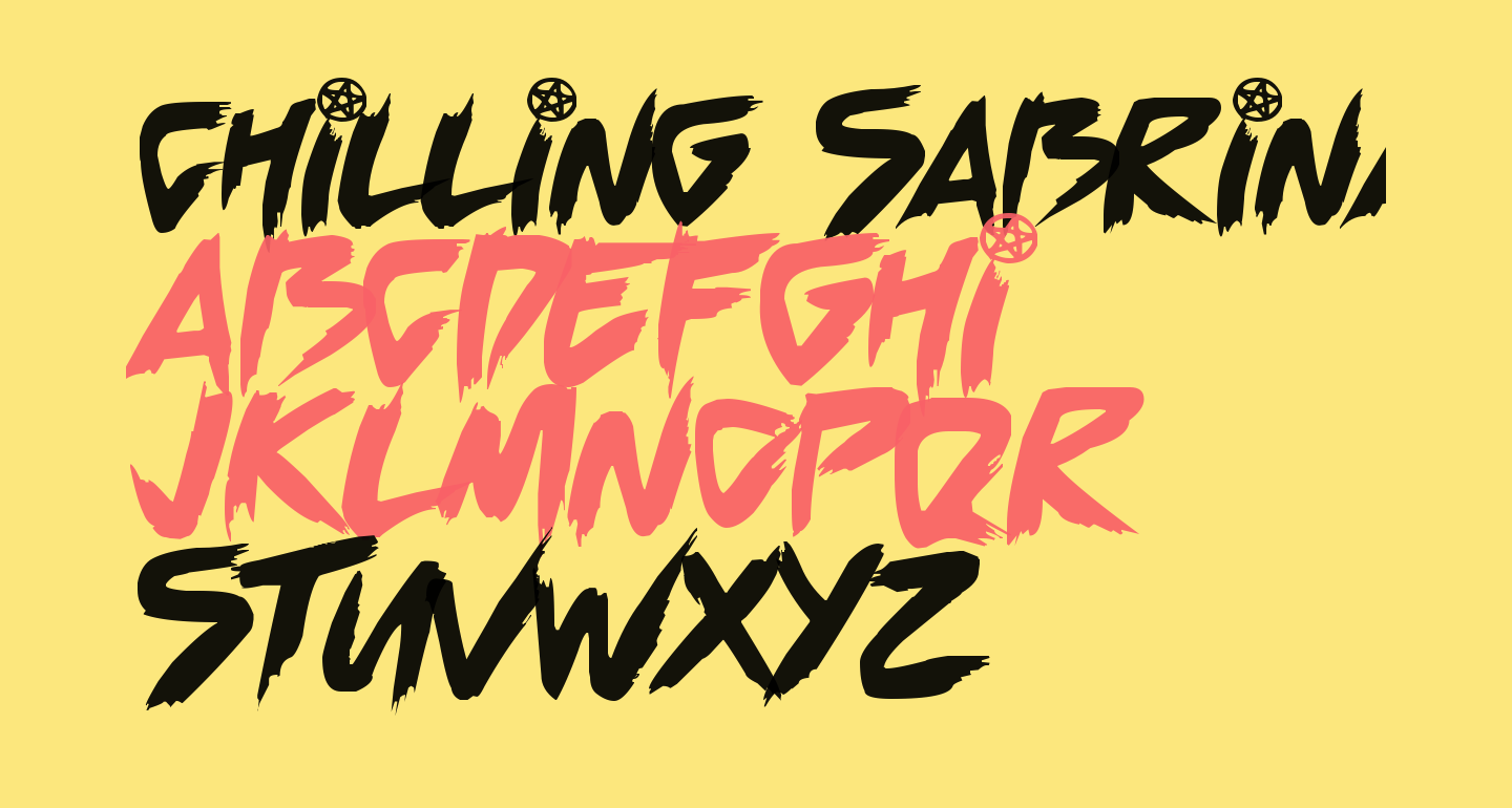 Chilling Sabrina free Font - What Font Is