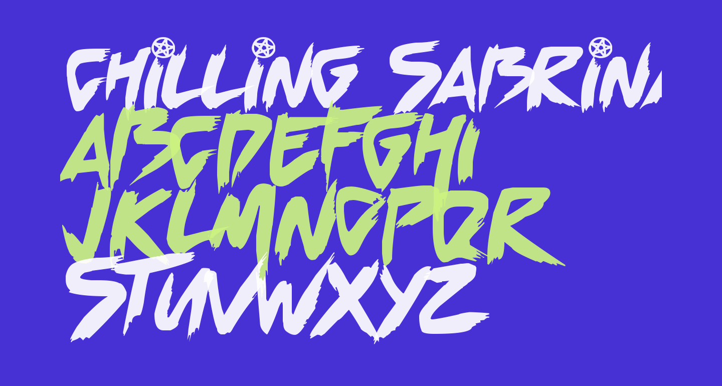 Chilling Sabrina free Font - What Font Is