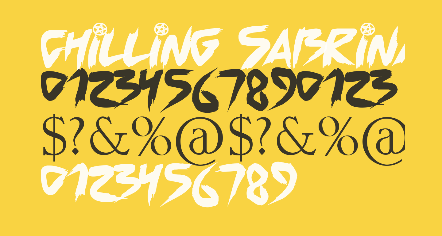 Chilling Sabrina free Font - What Font Is