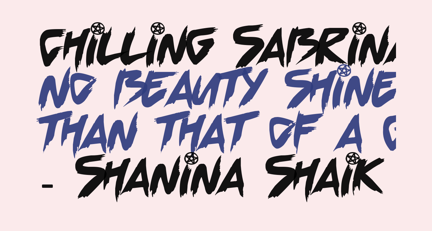 Chilling Sabrina free Font - What Font Is
