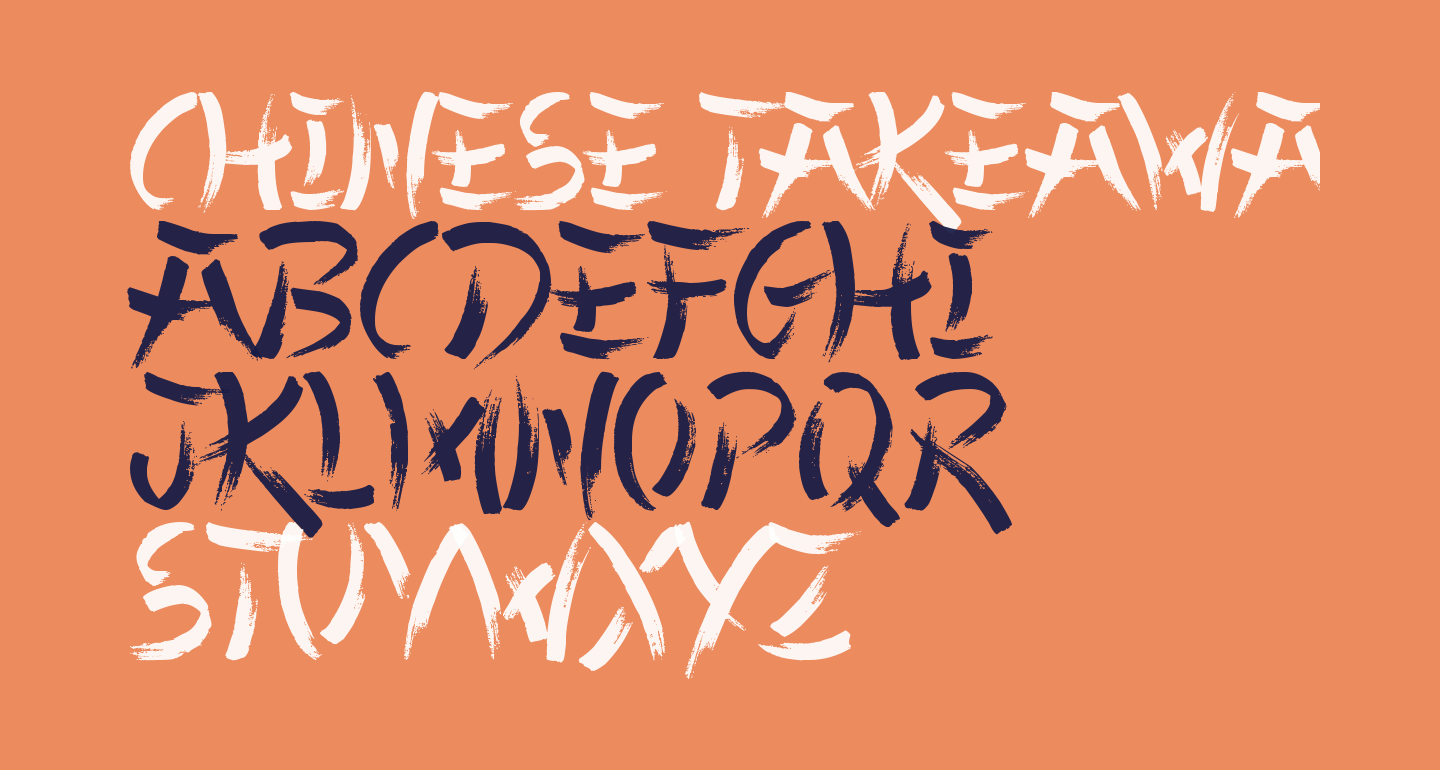 Chinese Takeaway free Font - What Font Is