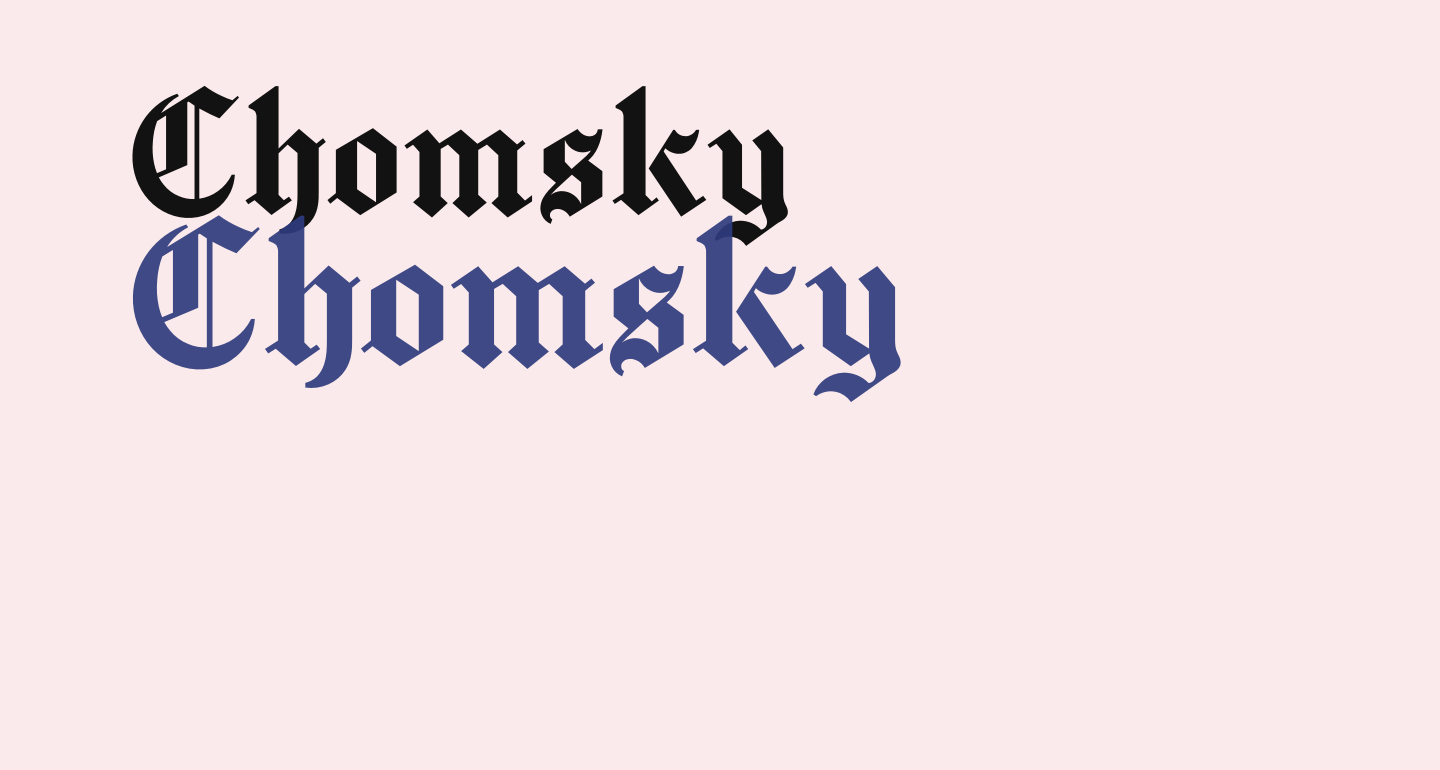 Chomsky free Font - What Font Is