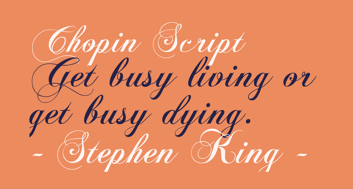 Chopin Script free Font - What Font Is