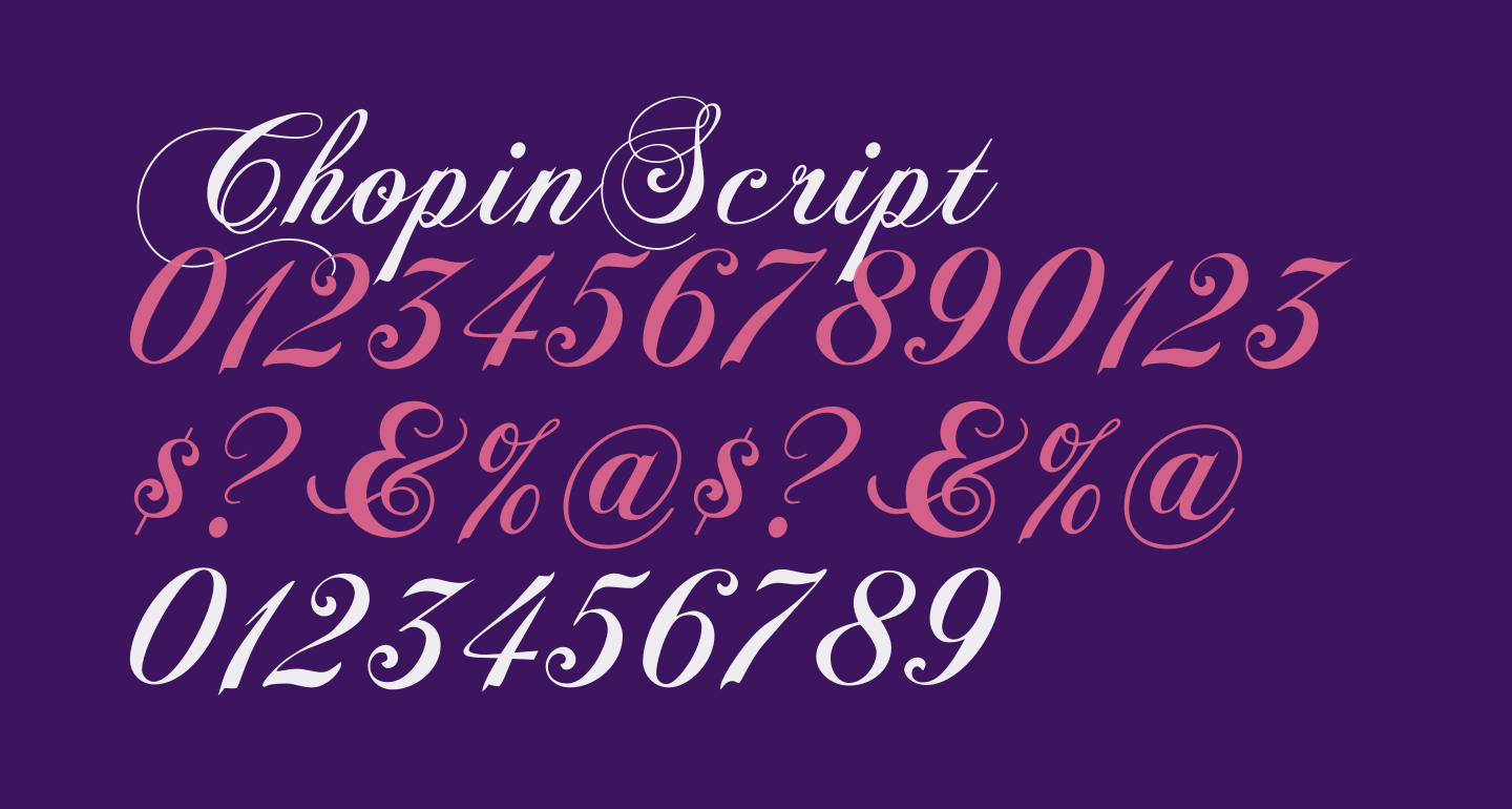 ChopinScript free Font - What Font Is