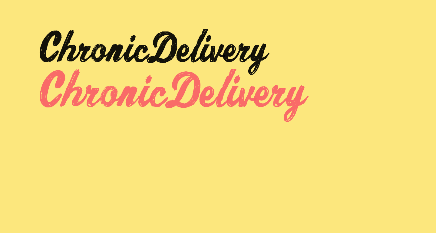 ChronicDelivery free Font - What Font Is