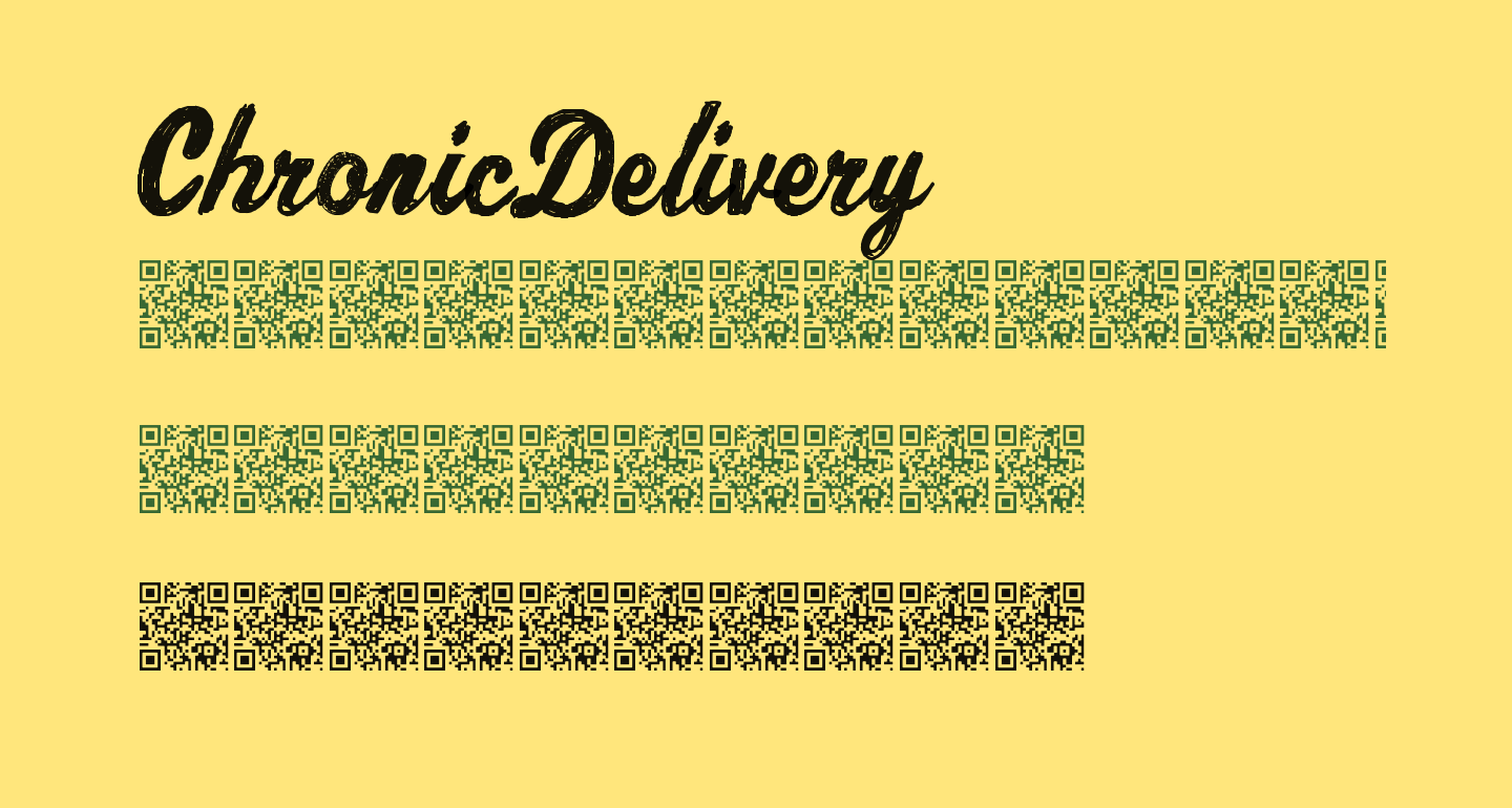 ChronicDelivery free Font - What Font Is