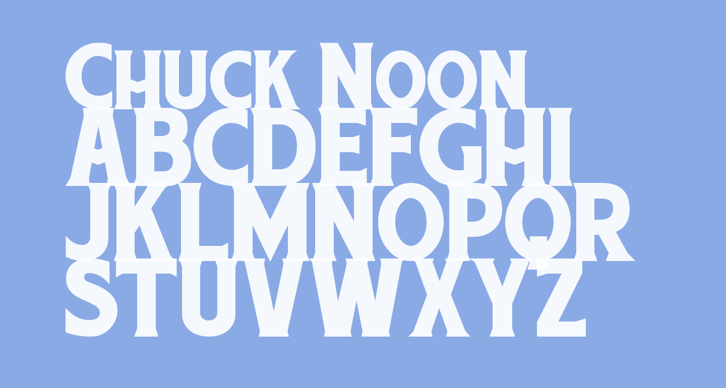 Chuck Noon free Font - What Font Is