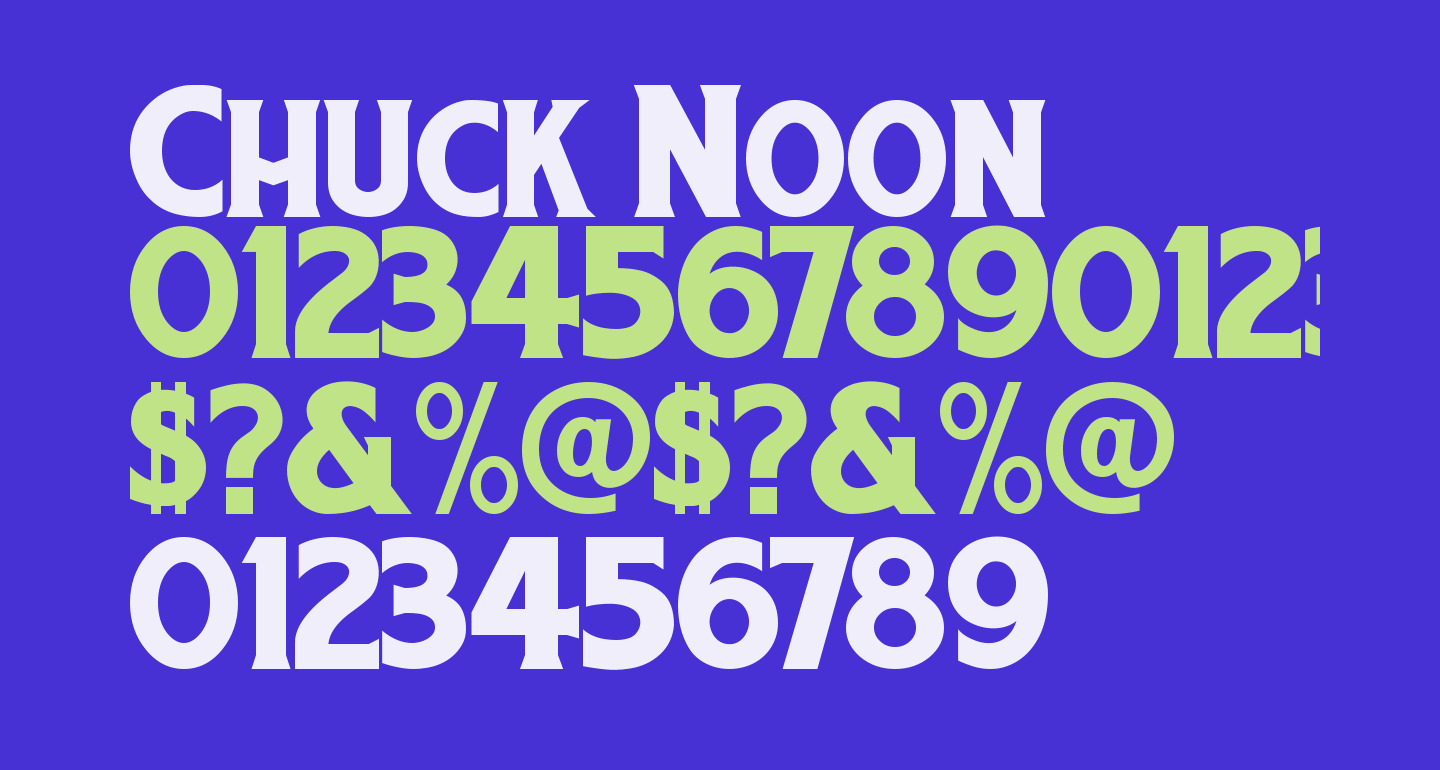 Chuck Noon free Font - What Font Is