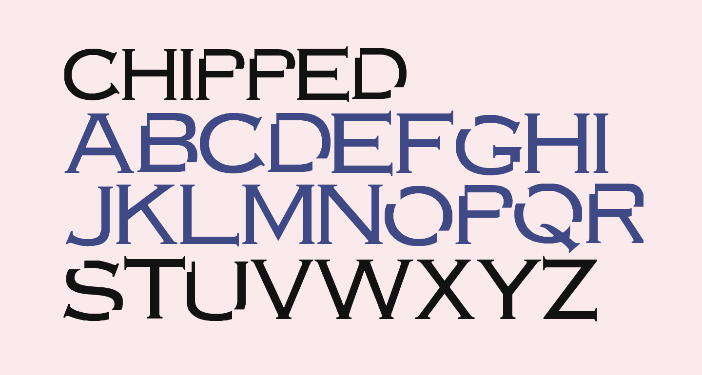 chipped free Font - What Font Is