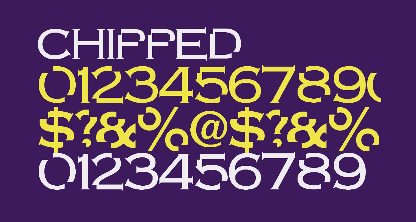 chipped free Font - What Font Is