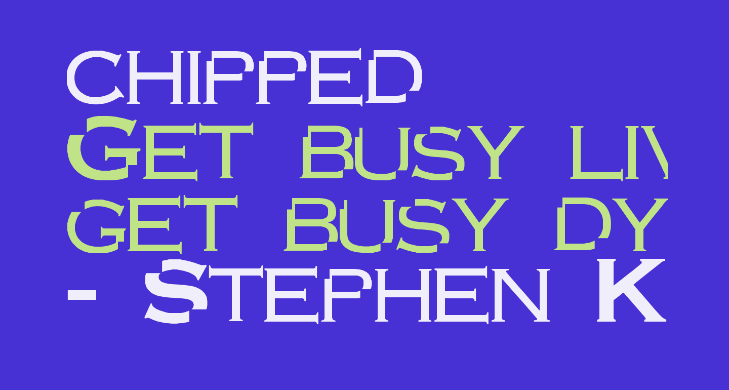 chipped free Font - What Font Is