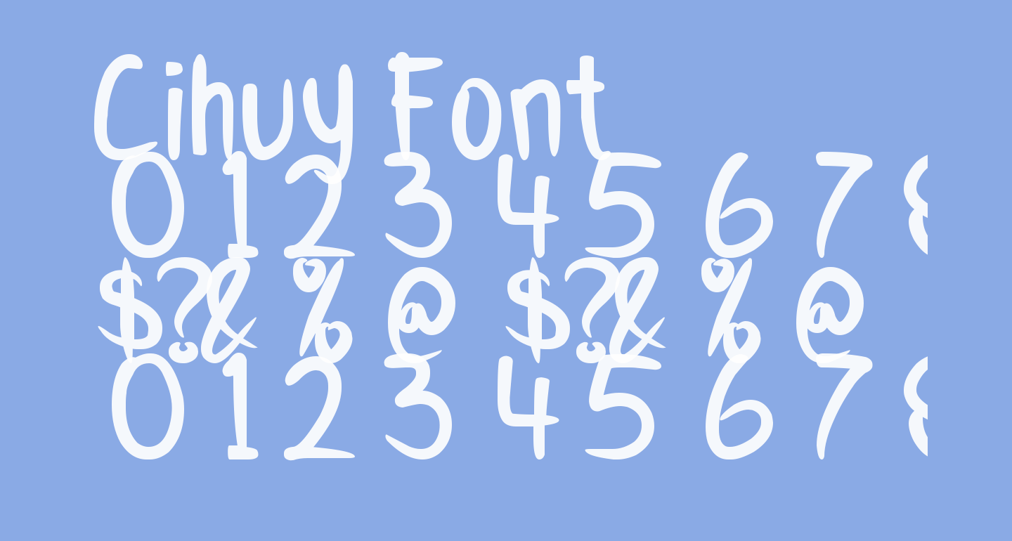 Cihuy free Font - What Font Is