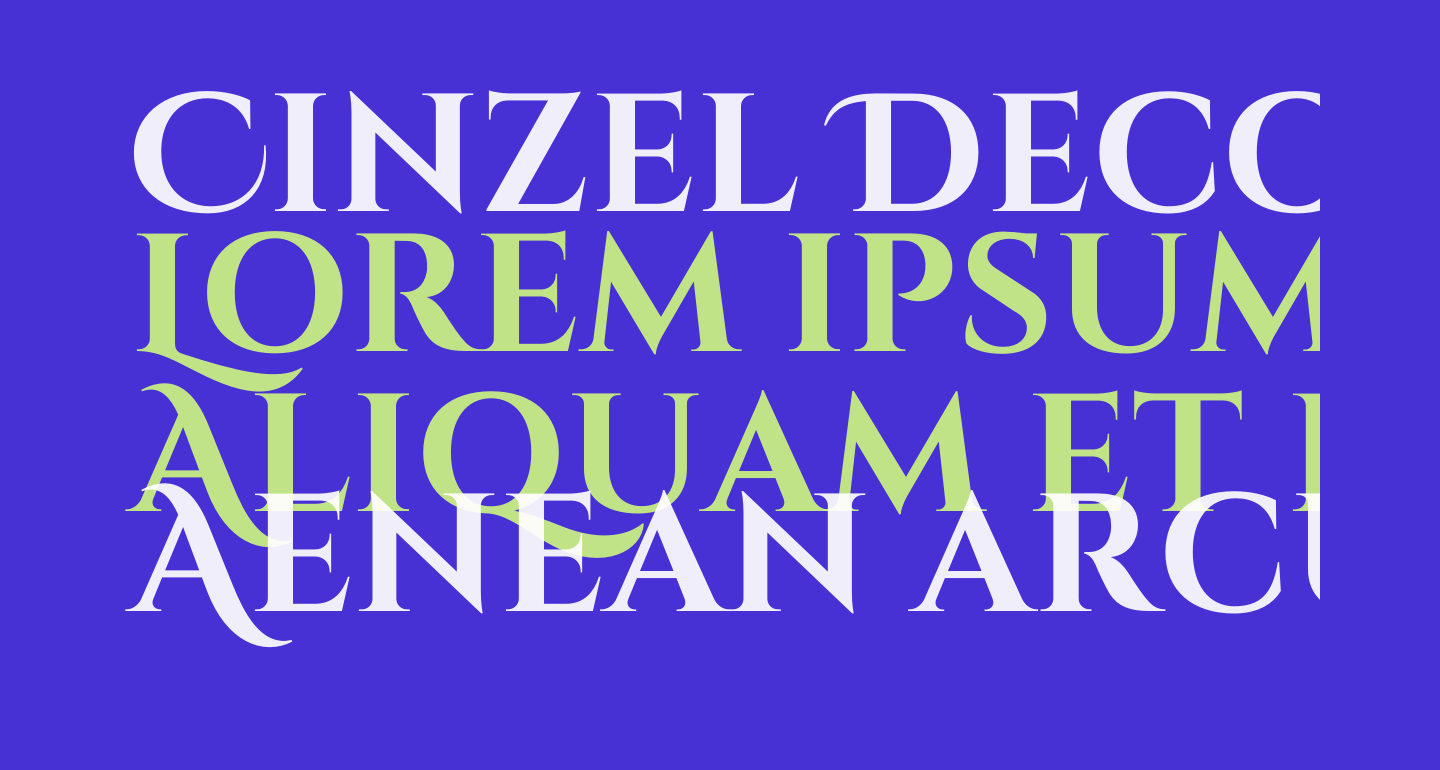 Cinzel Decorative Bold free Font - What Font Is