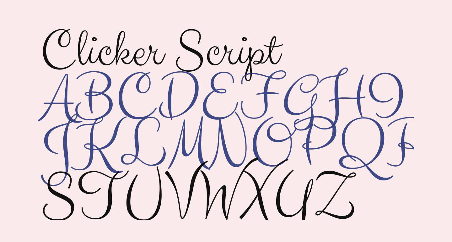 Clicker Script free Font - What Font Is