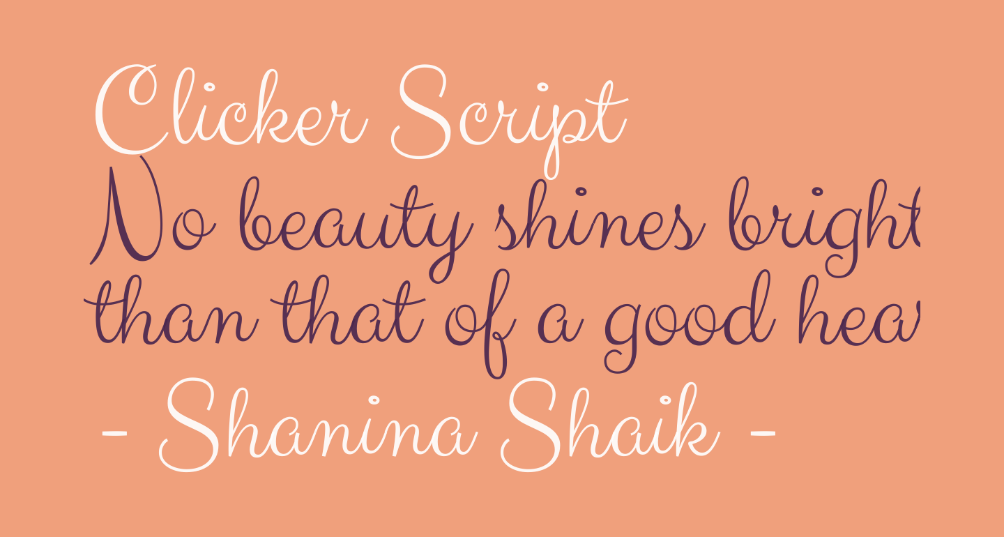 Clicker Script free Font - What Font Is
