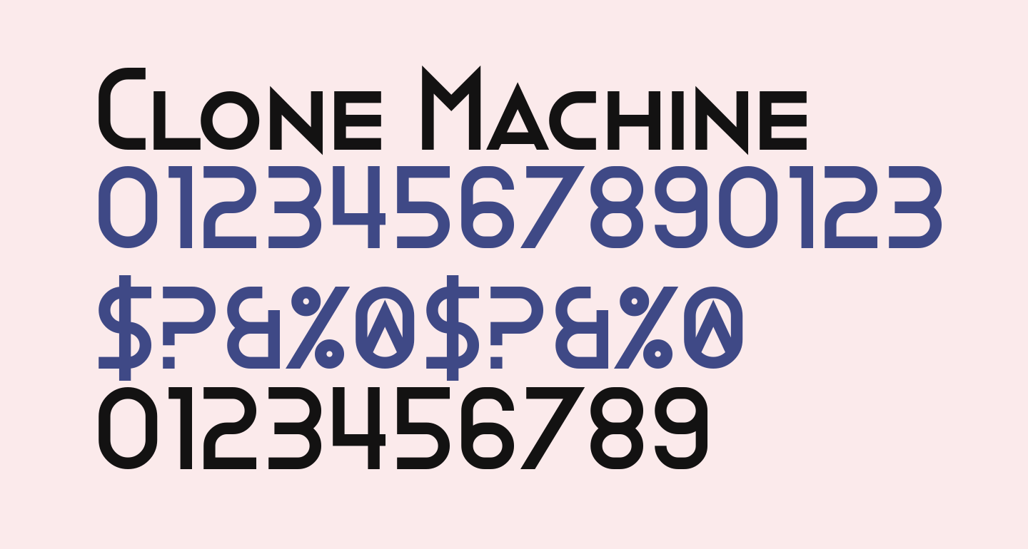 Clone Machine free Font - What Font Is