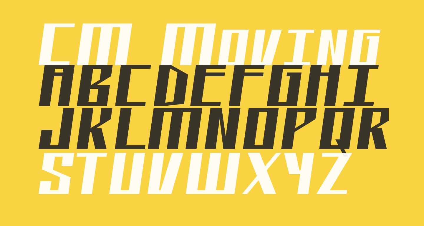 CM Moving Forward free Font - What Font Is