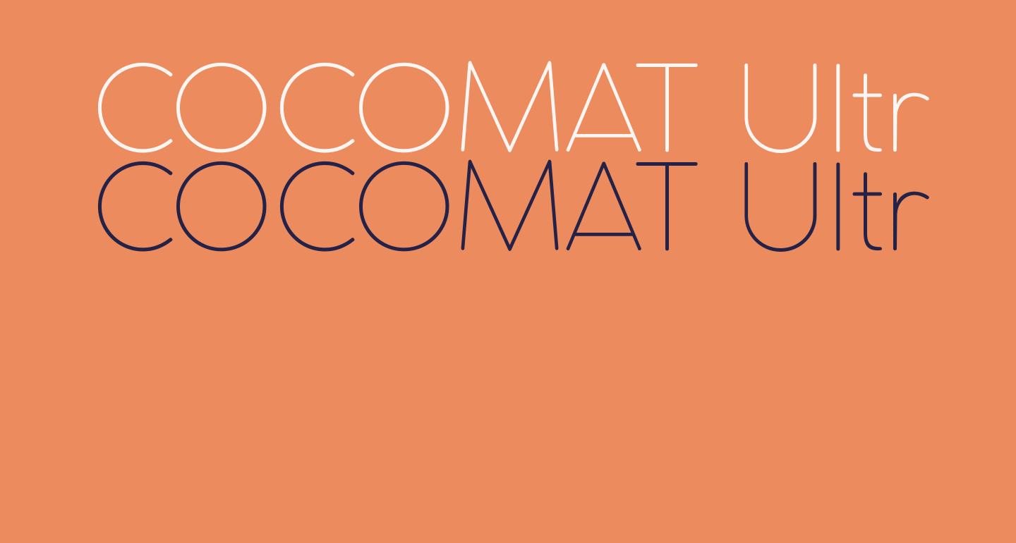 COCOMAT UltraLight free Font - What Font Is