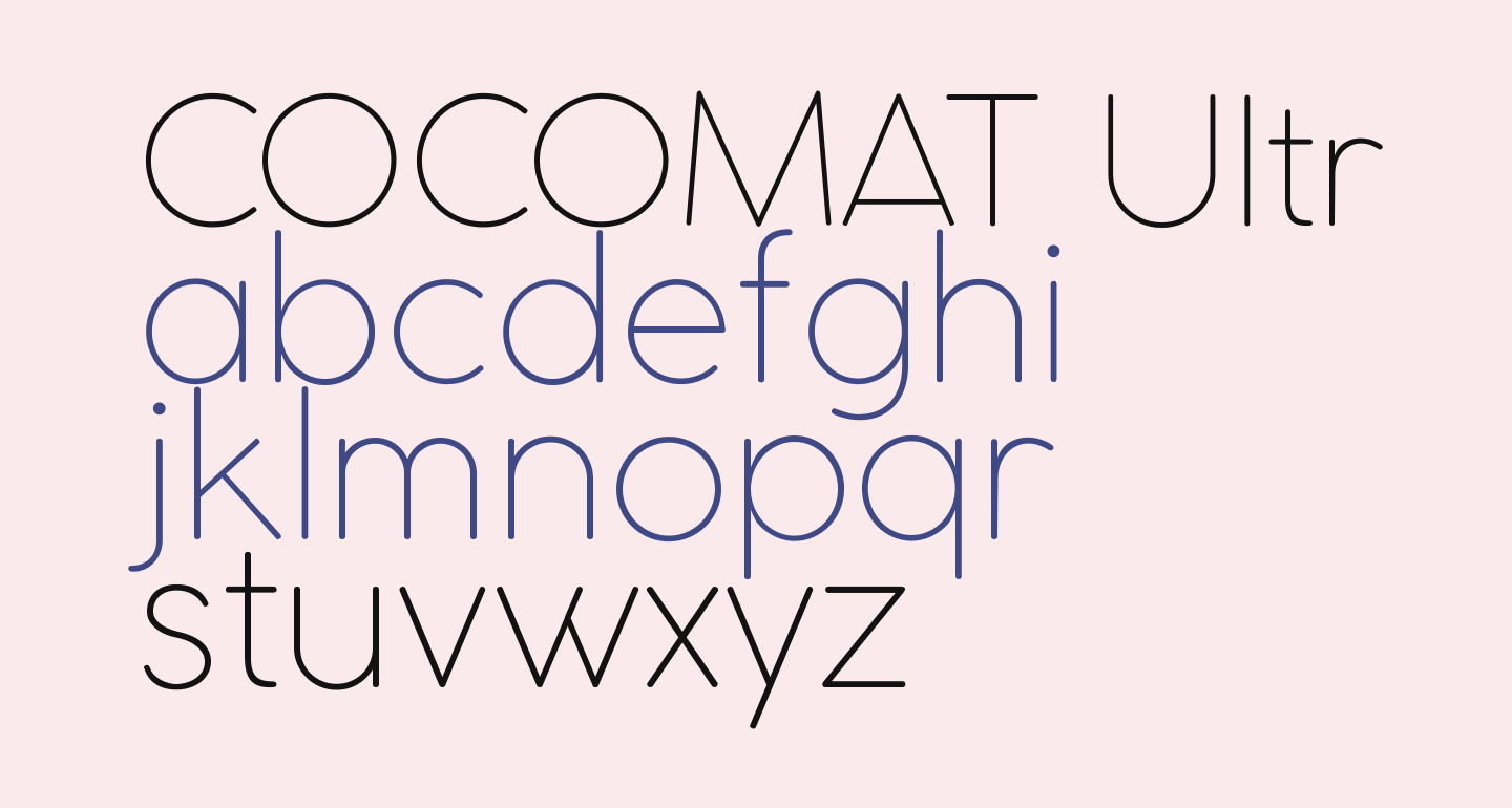 COCOMAT UltraLight free Font - What Font Is